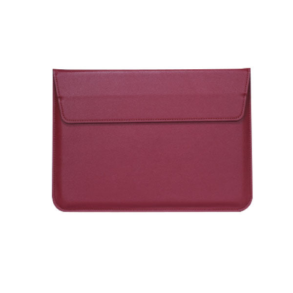 Leather Wine Red - Macbook Sleeve - Macbook Air Pro Retina M1 M2 13" 1 ...